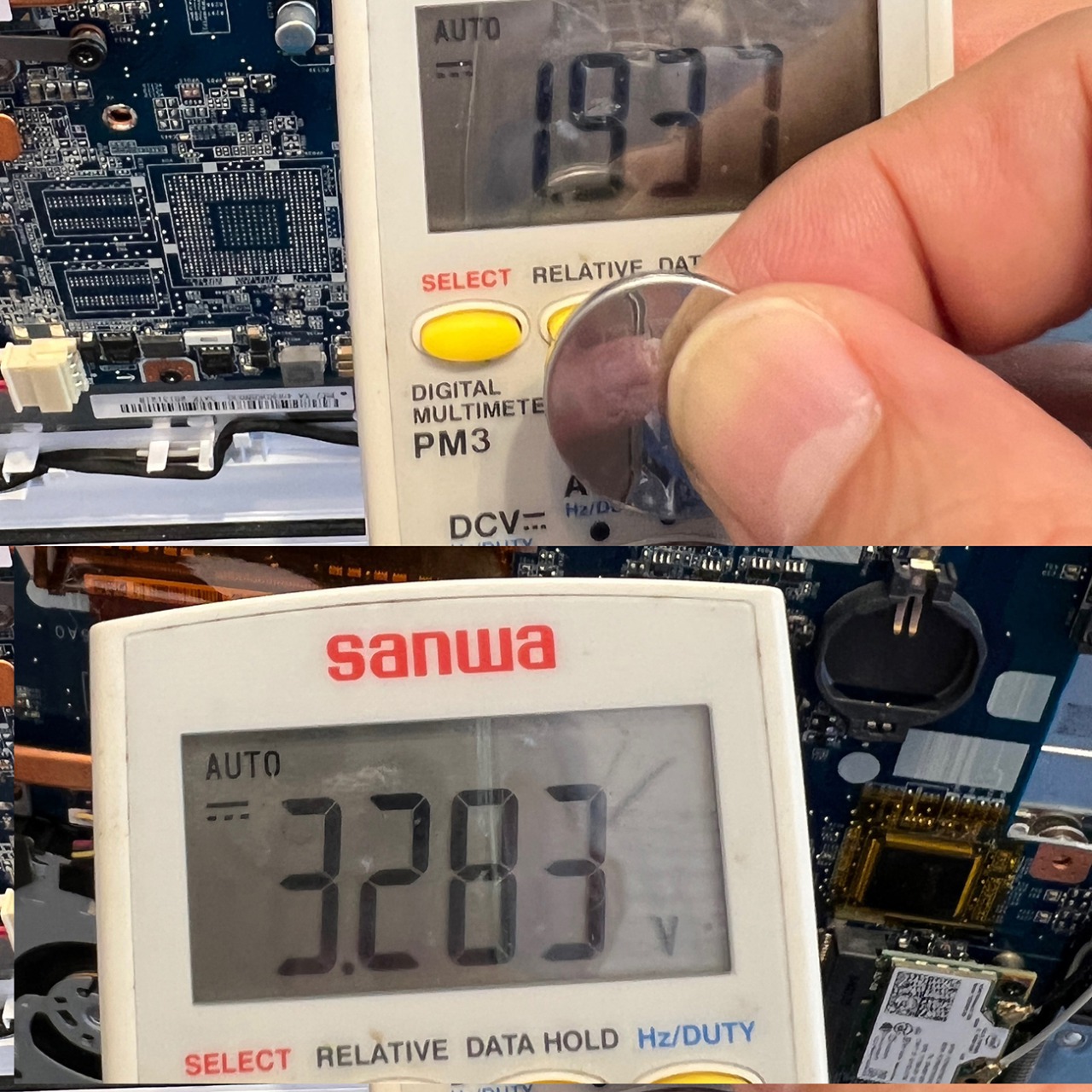 SONY VAIO Fit 15E SVF15329EJW 起動しない 内蔵CMOS電池交換